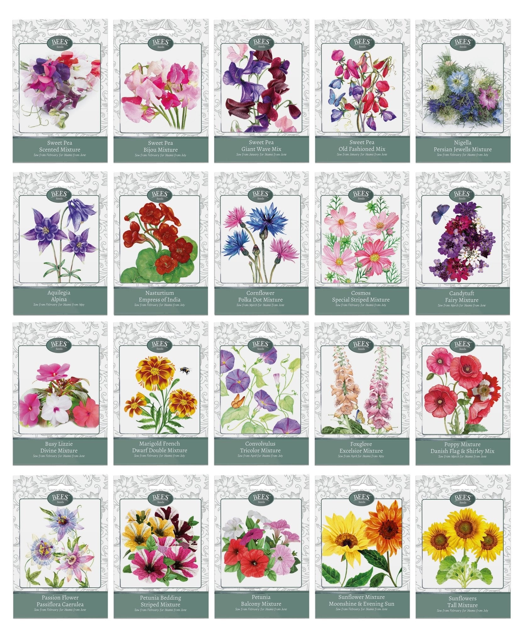 Bee's Flower Seeds - The Irish Gardener Store